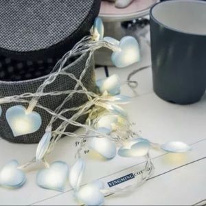 Accents | Led Heart String Lights Cute Love Home Room Decor Pink Blue ...